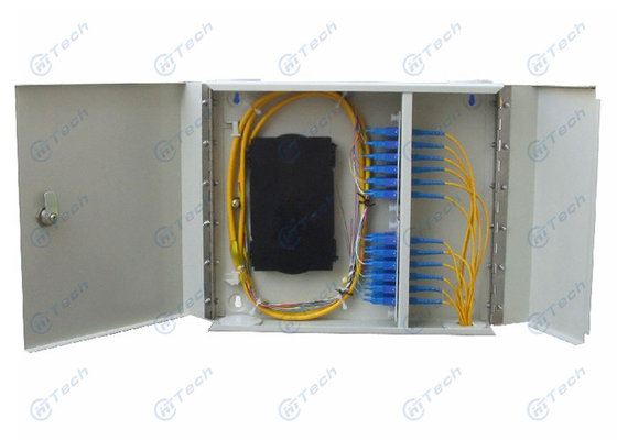 Bending Radius 4mm Fiber Optic Distribution Box SC Type White Color With Various Accessories