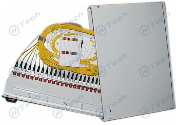 White Color FC Fiber Patch Panel , Optical Patch Panel With Pigtail Outlet
