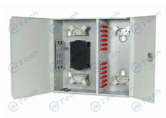 Electrostatic Spaying Wall Mount Fiber Distribution Box 48 Core Dimension 380 X 400 X 135.6mm
