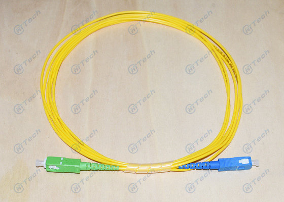 SC UPC - SC APC Fiber Optic Jumper Strong Tensile Strength Vibration ≤0.2dB