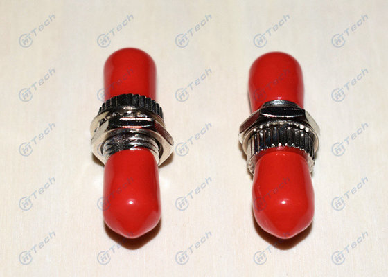 Simplex ST To ST Fiber Coupler Red Color Outstanding Mechanical Characters