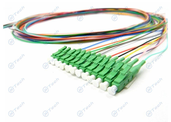High Effective Fiber Pigtail Connector , 12 Pack APC LC Fiber Pigtail Humidity ≤0.2dB