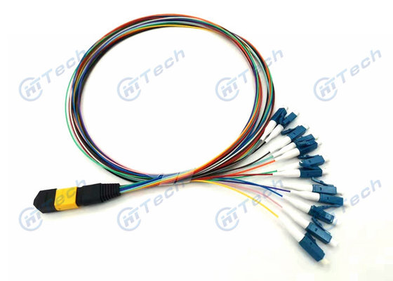 Female Type Singlemode LC-MPO Fiber Optical Jumper Cord MTP MPO-LC Cable SM MM