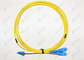 High Effective SC To LC Single Mode Patch Cable 9/125μM For Local Area Network
