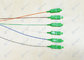 Colorful 12 Core Fiber Optic Cable , SC APC Pigtail High Temperature Stability