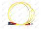 Large Return Loss ST To LC Single Mode Fiber Patch Cable Inner Ceramic Ferrule