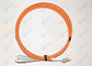 Orange Color Fiber Optic Jumper SC LC Duplex / Simplex For Data Communication Network