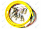 SC LC FC Fan Out Fiber Optic Cable , Single Mode / Multimode Fiber Pigtail RoHS Approved