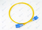 Yellow Color Duplex Fiber Optic Patch Cord SC PC Connector 0.3dB Insertion Loss