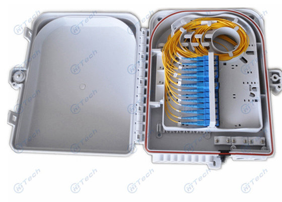 24 Ports Fiber Termination Box , 24Cores Fiber Optic FTTH Distribution Box Rainfall Resistant