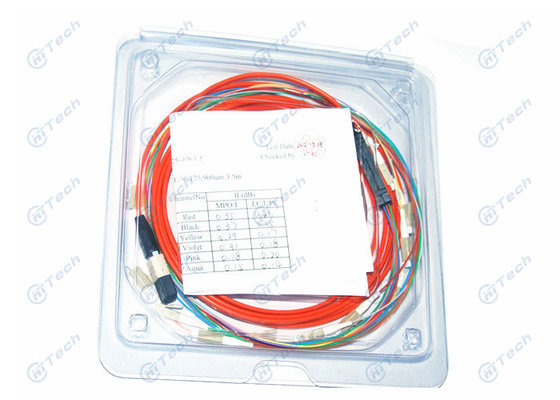 12 Cores MPO MTP Patch Cord Multimode MPO-LC High Stability For Adapt Various Environments