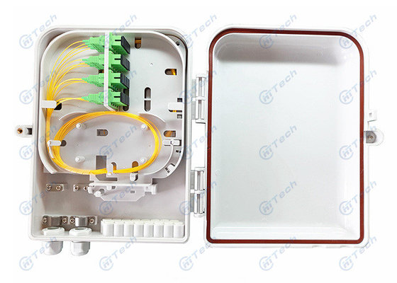 SC APC Connector Fiber Optic Cable Box , 16 Cores 16 Port Fiber Splitter Distribution Box