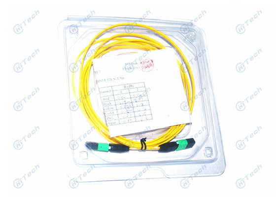 9 / 125um 12 Core Fiber Optic Cable Bundle Type Singlemode Insertion Loss ≤ 0.7dB
