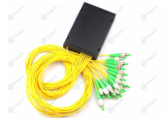 1 X 16 Fiber Optic PLC Splitter Good Interchangeability With FC APC Connector